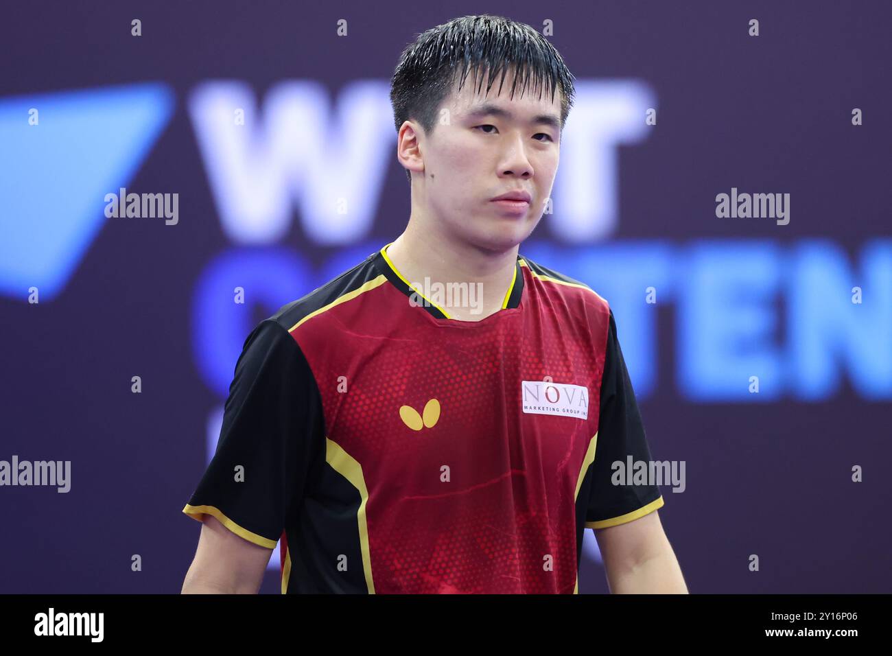 Lima, Per. 22nd Aug, 2024. Edward Ly of Canada during the WTT Contender ...