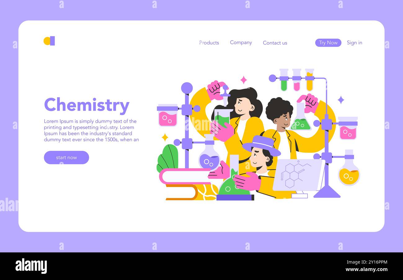 Collaborative Learning concept. Students engaging in a chemistry ...