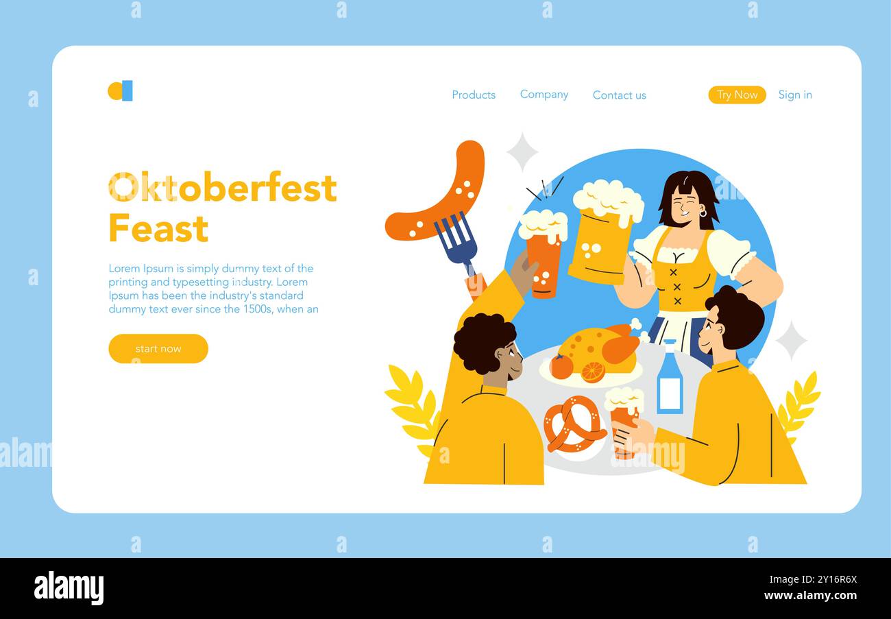 Friends feast Stock Vector Images - Alamy