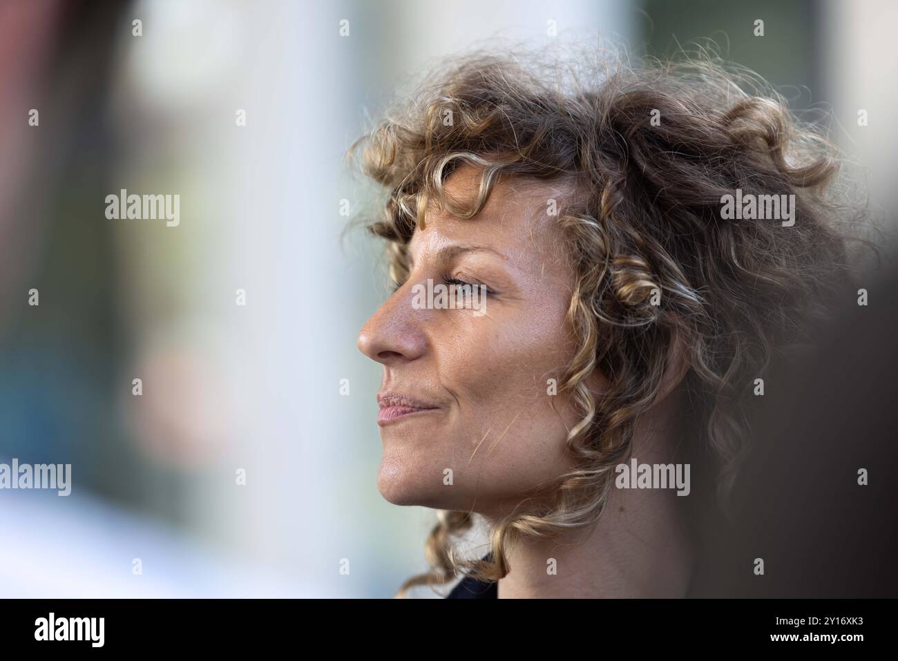 Dortmund, Germany. 05th Sep, 2024. Alessija Lause on set for filming a ...