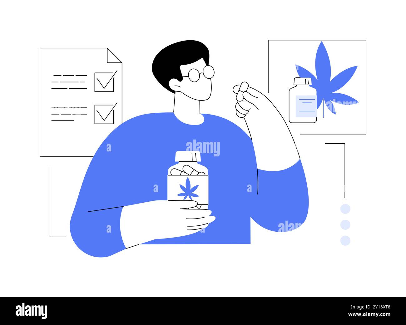 Cannabis capsules isolated cartoon vector illustrations Stock Vector ...