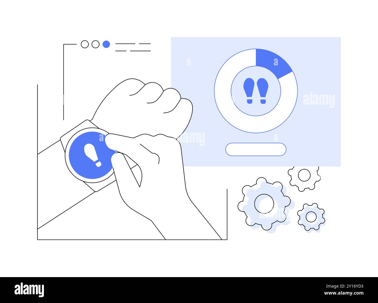 Tracker app isolated cartoon vector illustrations Stock Vector Image ...