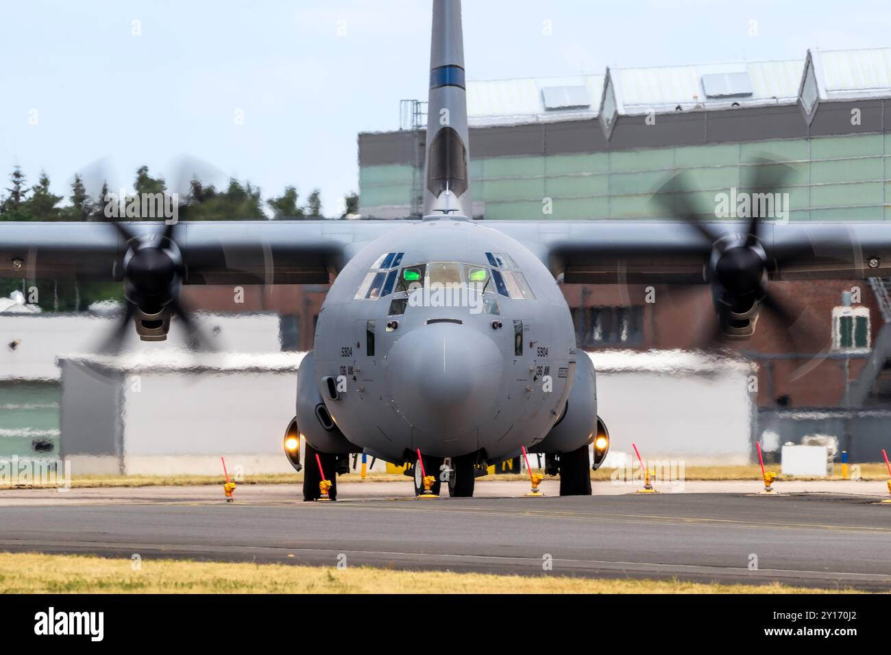Lockheed C-130J-30 Hercules transport plane from 136th Airlift Wing ...