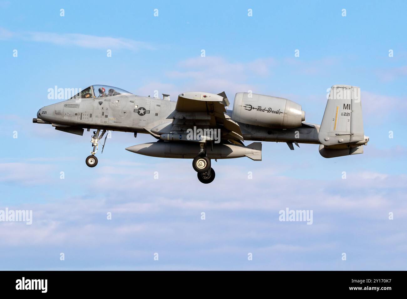 US Air Force A-10C Thunderbolt II attack aircraft from Michigan Air ... US Air Force A-10C Thunderbolt II attack aircraft from Michigan Air ...