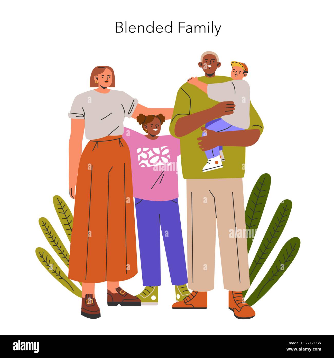 Mixed culture children Stock Vector Images - Alamy