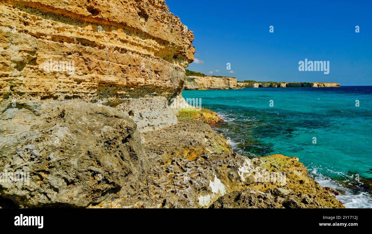 Cala di Grotta Monaca, Otranto,Puglia,Italy Stock Photo - Alamy