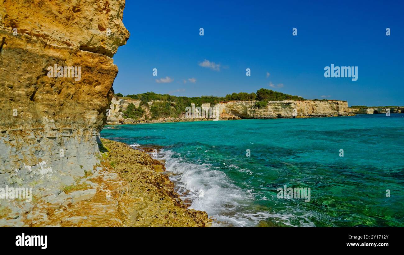 Cala di Grotta Monaca, Otranto,Puglia,Italy Stock Photo - Alamy
