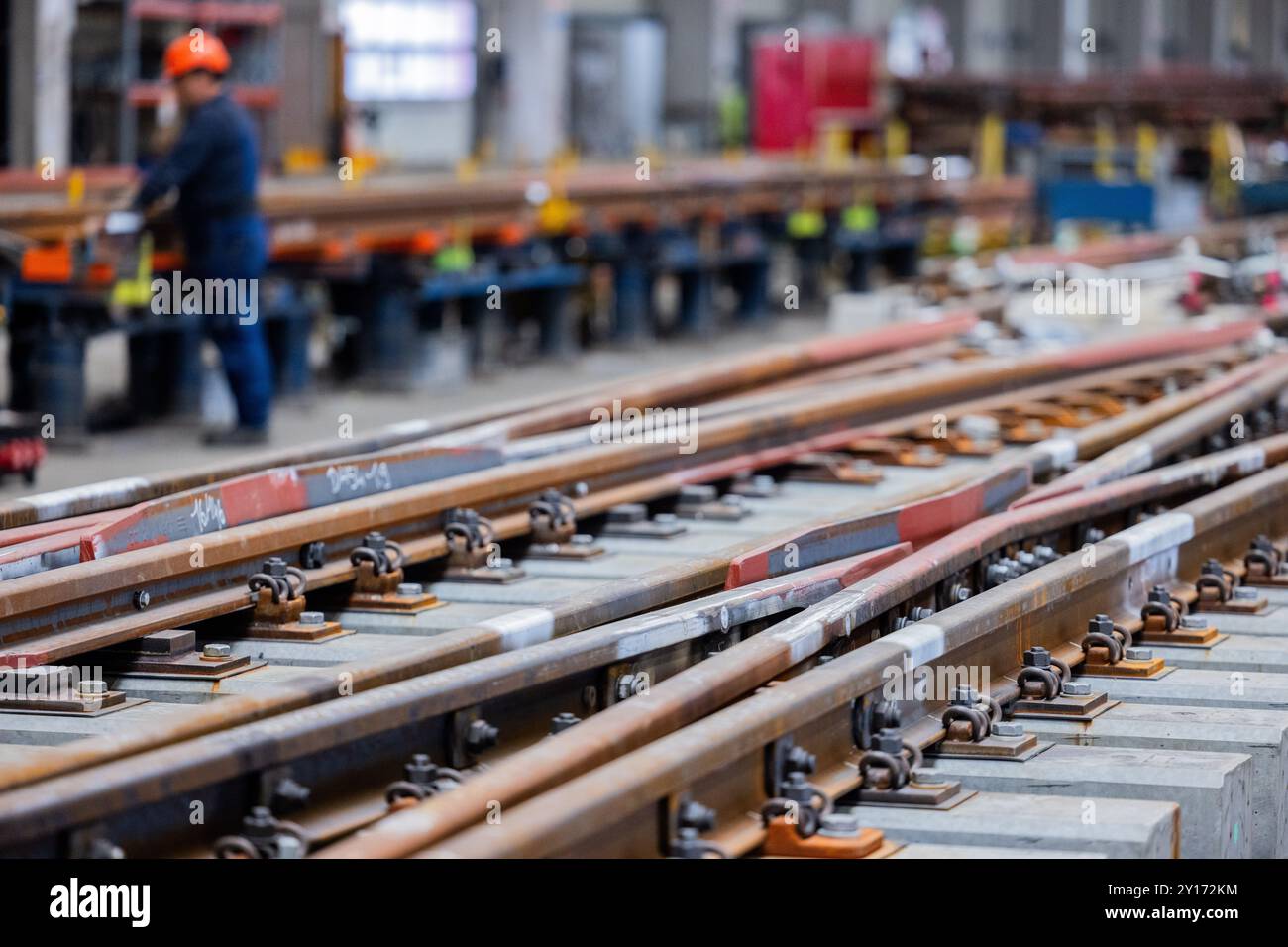 Double track switch hi-res stock photography and images - Alamy