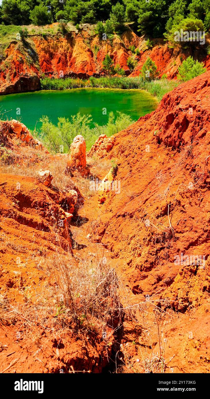 Bauxite mine lake otranto hi-res stock photography and images - Alamy