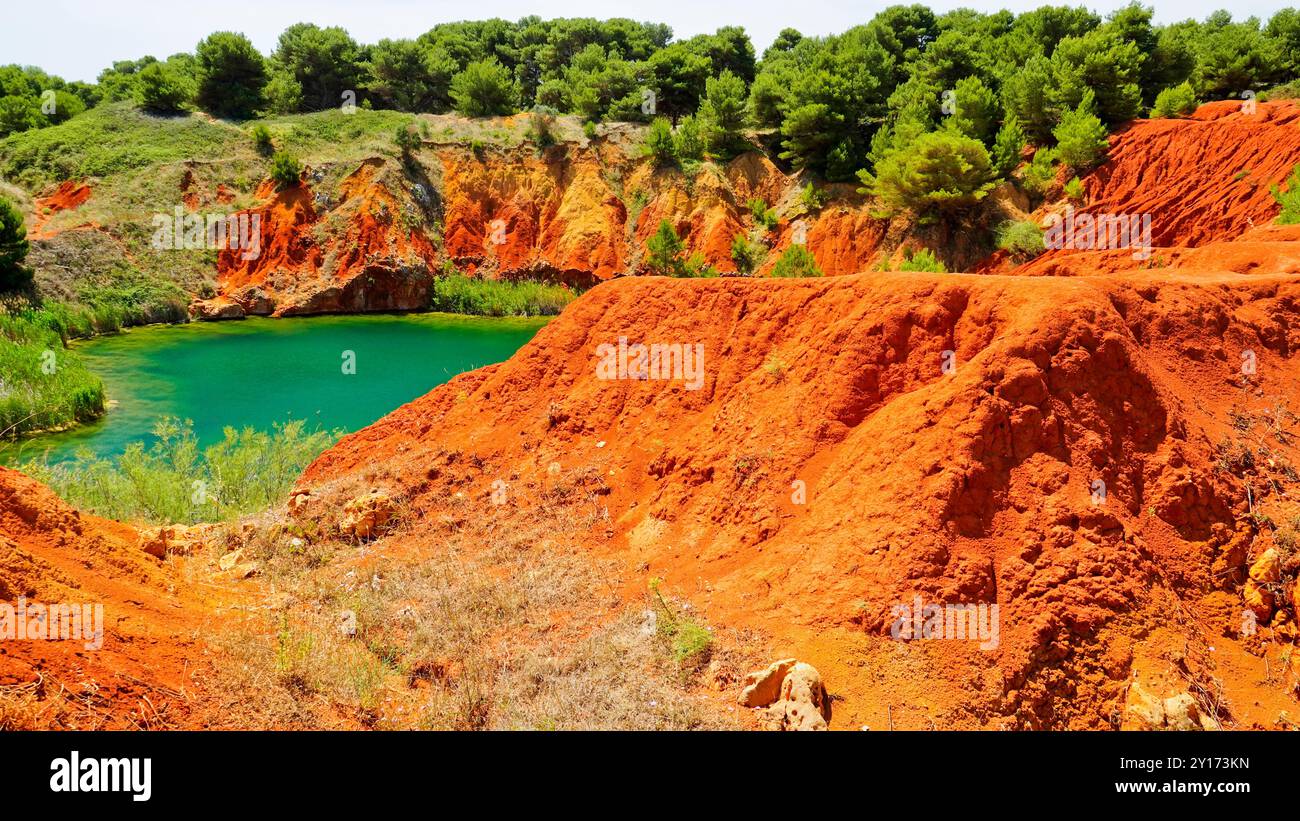 Bauxite quarry of otranto hi-res stock photography and images - Alamy