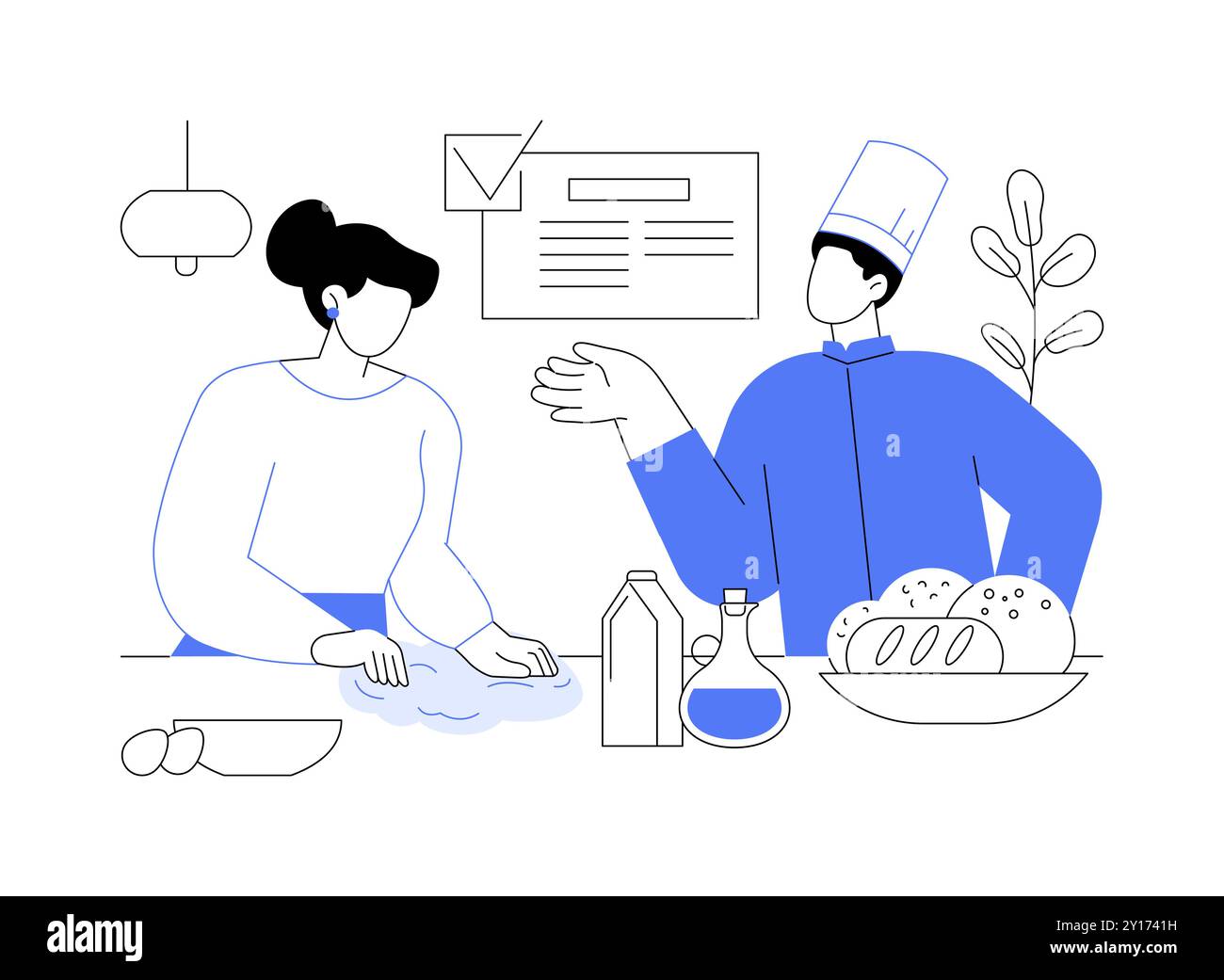 Bread making isolated cartoon vector illustrations Stock Vector Image ...