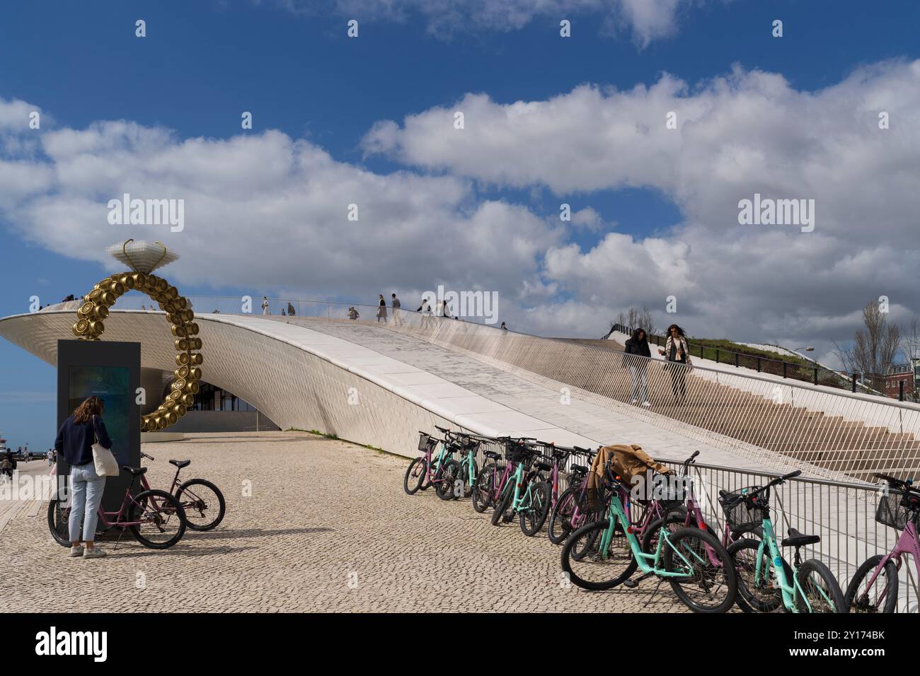 The MAAT old power station turbine halls with surrounding dramatic ...