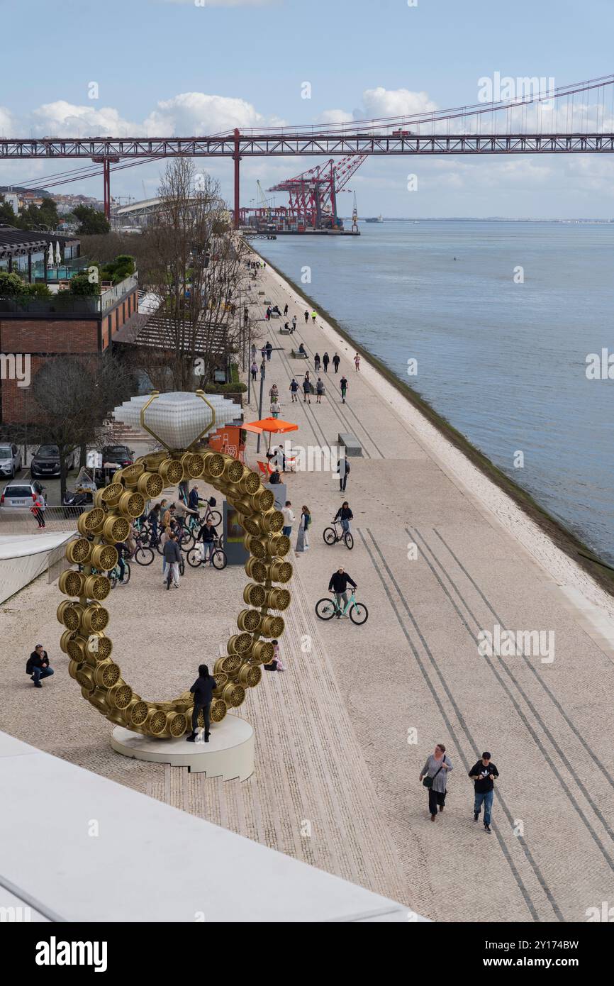 The MAAT old power station turbine halls with surrounding dramatic ...