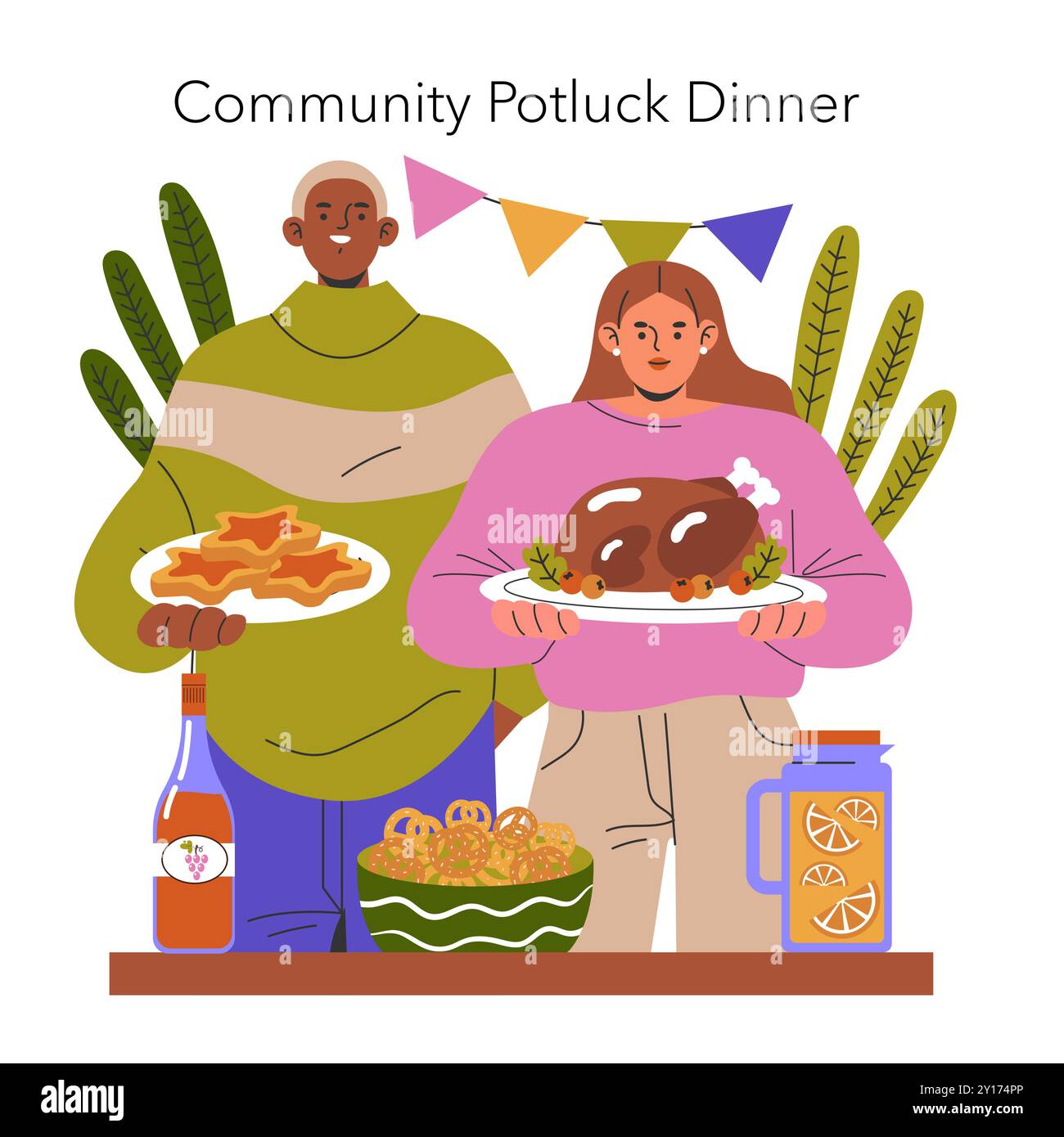 A joyful gathering that showcases a variety of delicious homemade ...