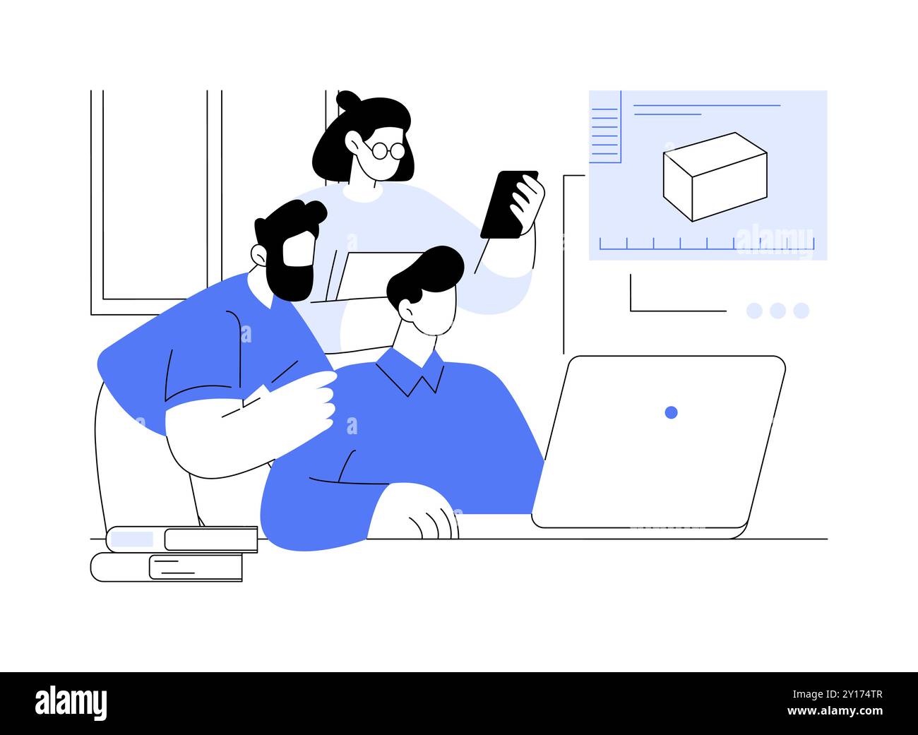 3d Modeling Isolated Cartoon Vector Illustrations Stock Vector Image And Art Alamy