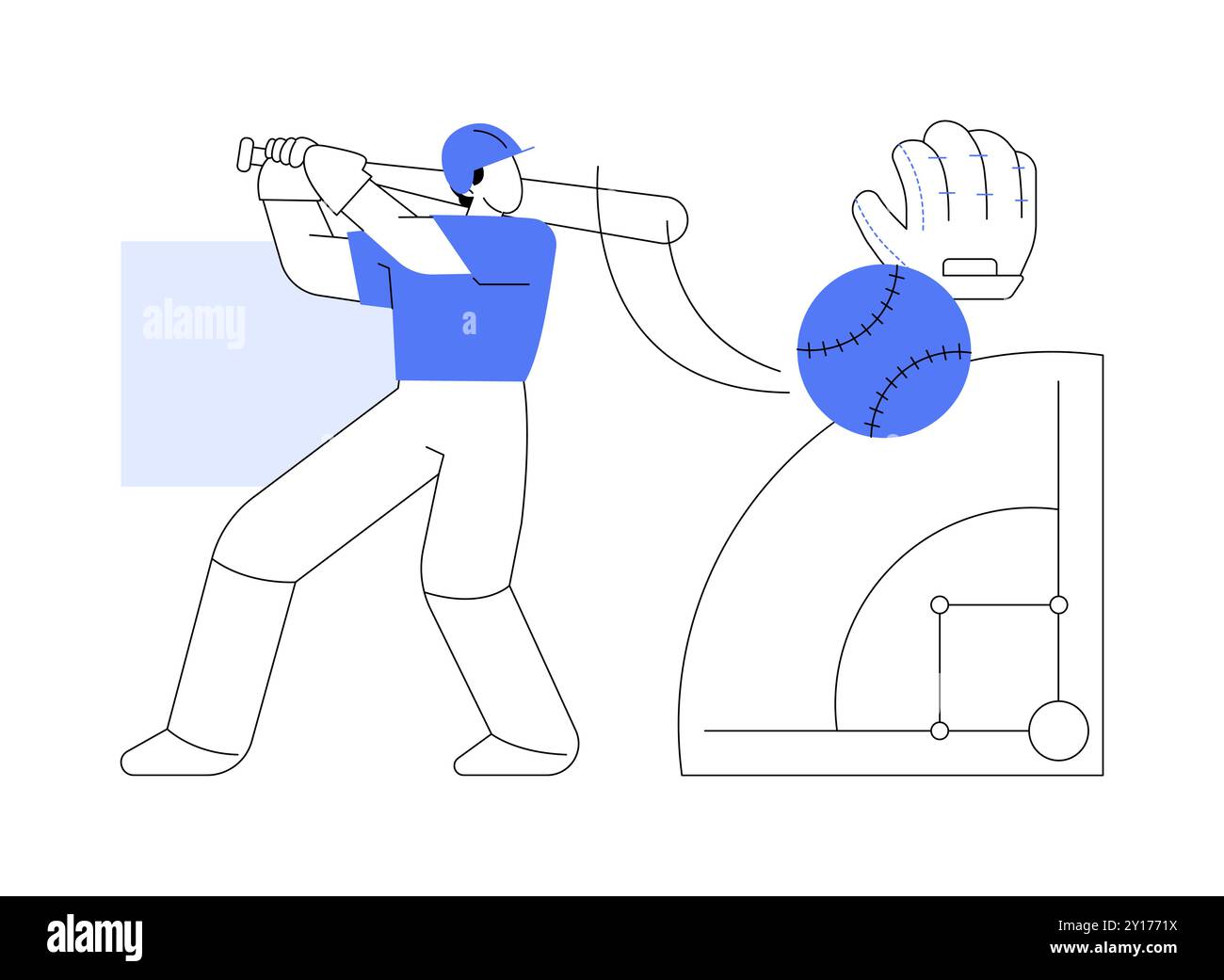 Baseball isolated cartoon vector illustrations Stock Vector Image & Art ...
