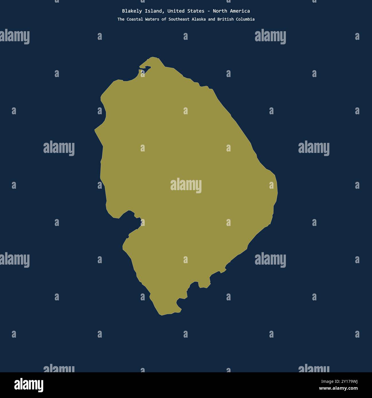 Shape of Blakely Island in the The Coastal Waters of Southeast Alaska ...