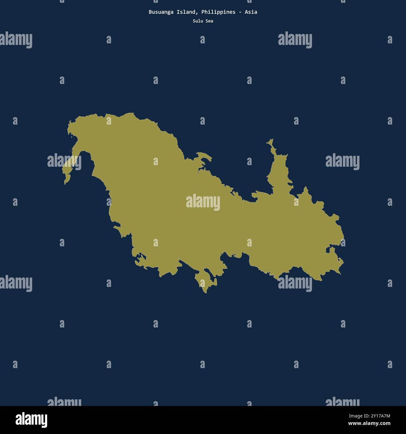 Shape of Busuanga Island in the Sulu Sea, belonging to Philippines Stock Photo - Alamy