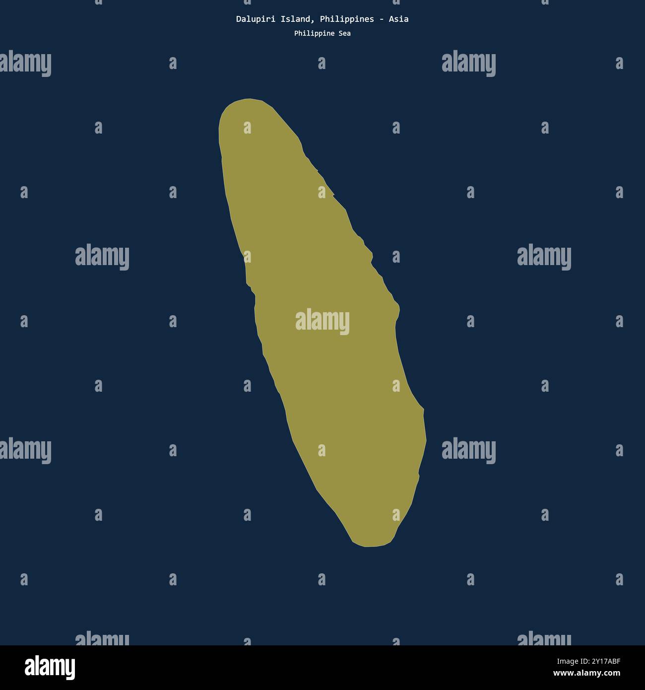 Shape of Dalupiri Island in the Philippine Sea, belonging to ...