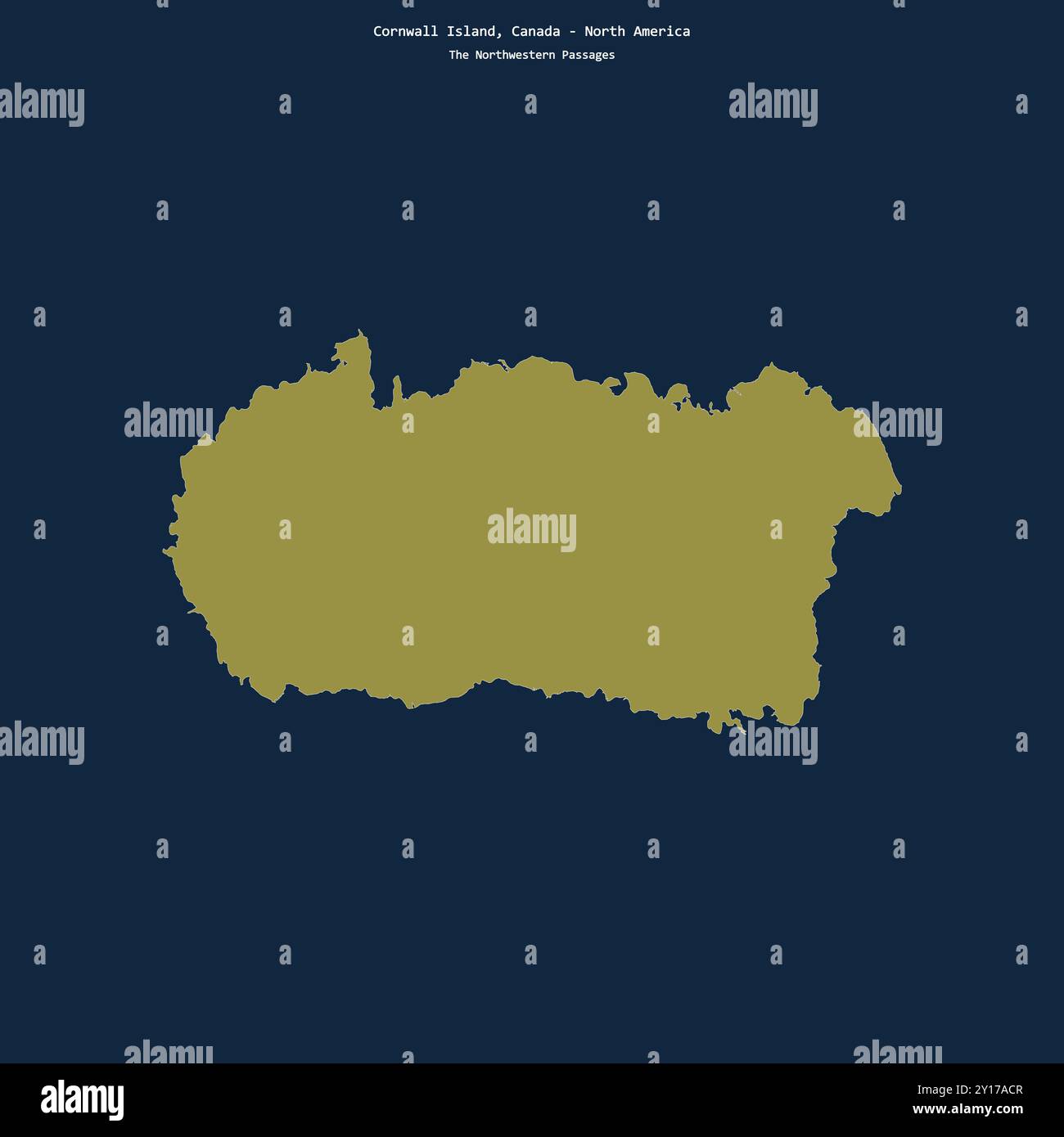 Shape of Cornwall Island in the The Northwestern Passages, belonging to ...