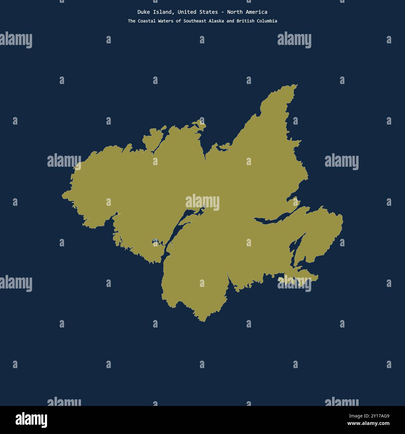 Shape of Duke Island in the The Coastal Waters of Southeast Alaska and ...