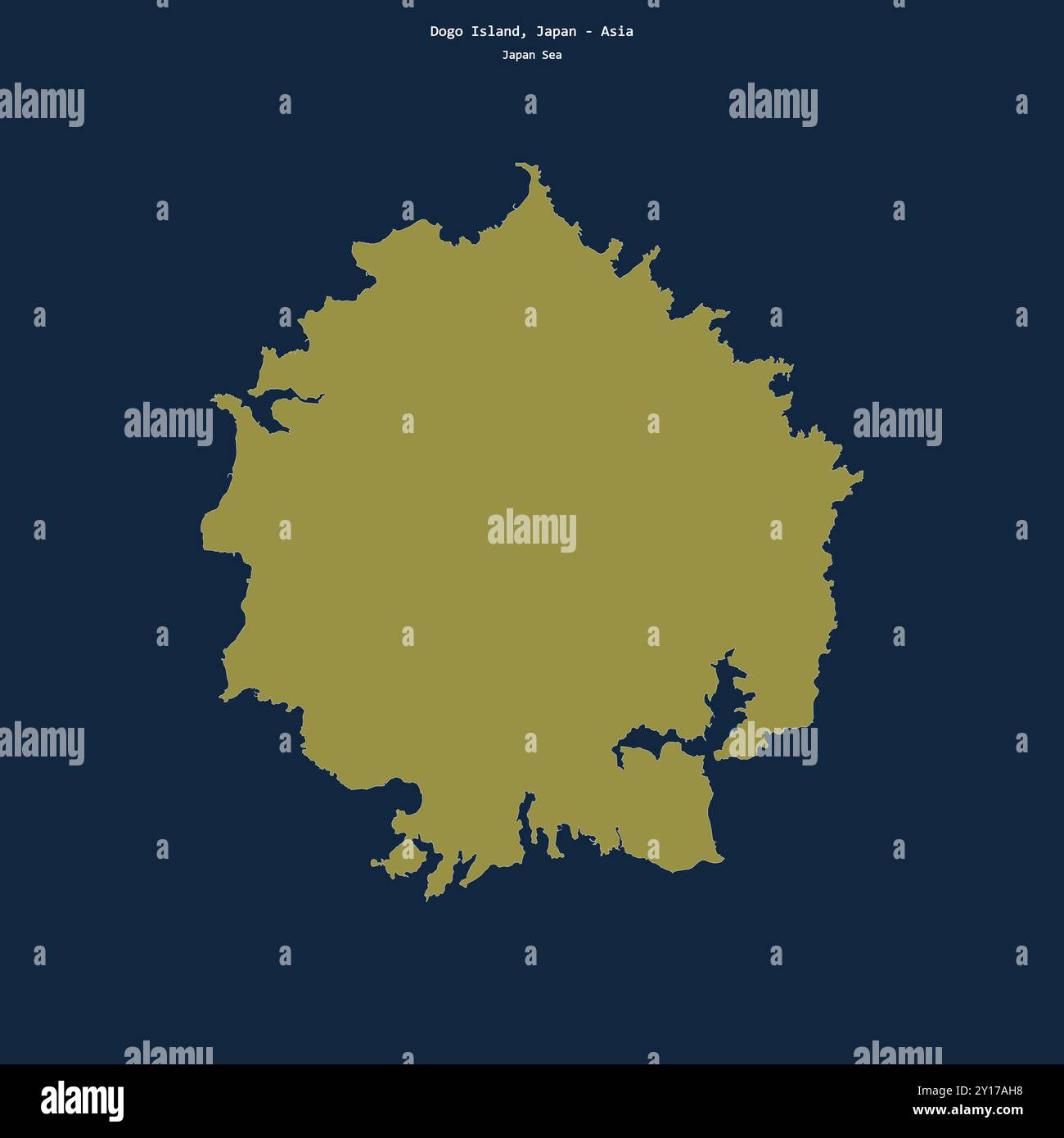 Shape of Dogo Island in the Japan Sea, belonging to Japan Stock Photo ...