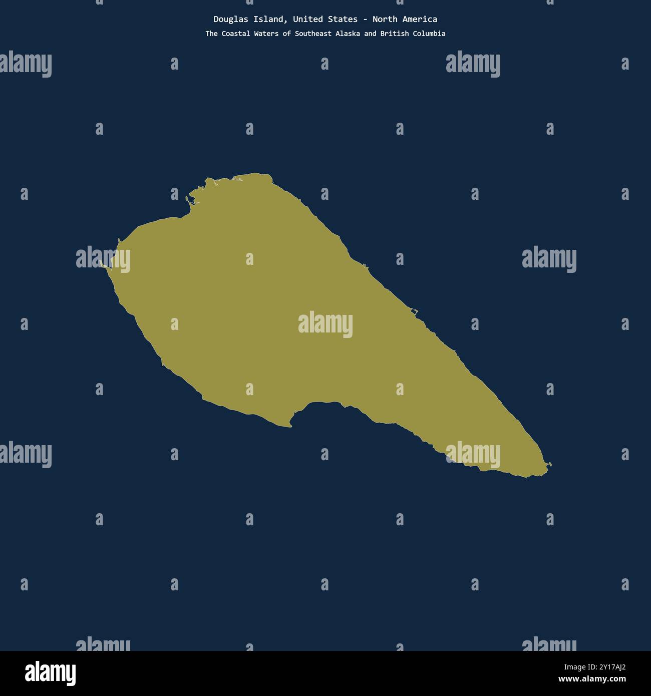 Shape of Douglas Island in the The Coastal Waters of Southeast Alaska ...