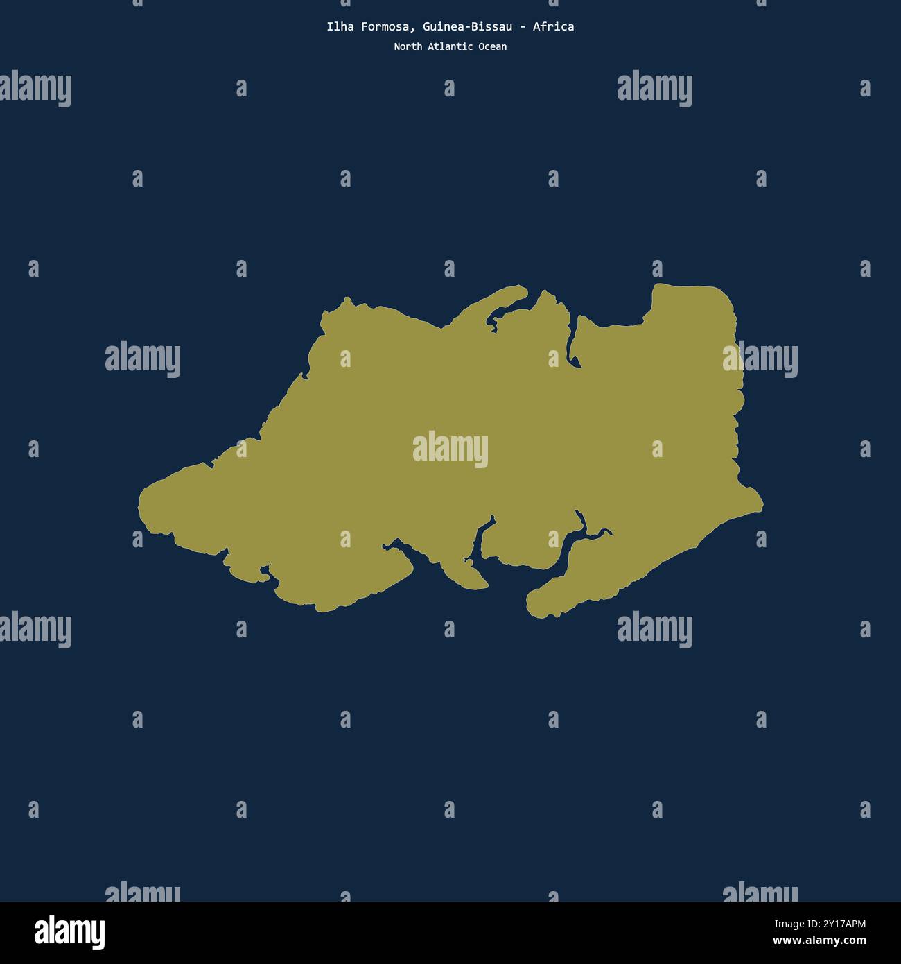 Shape of Ilha Formosa in the North Atlantic Ocean, belonging to Guinea ...