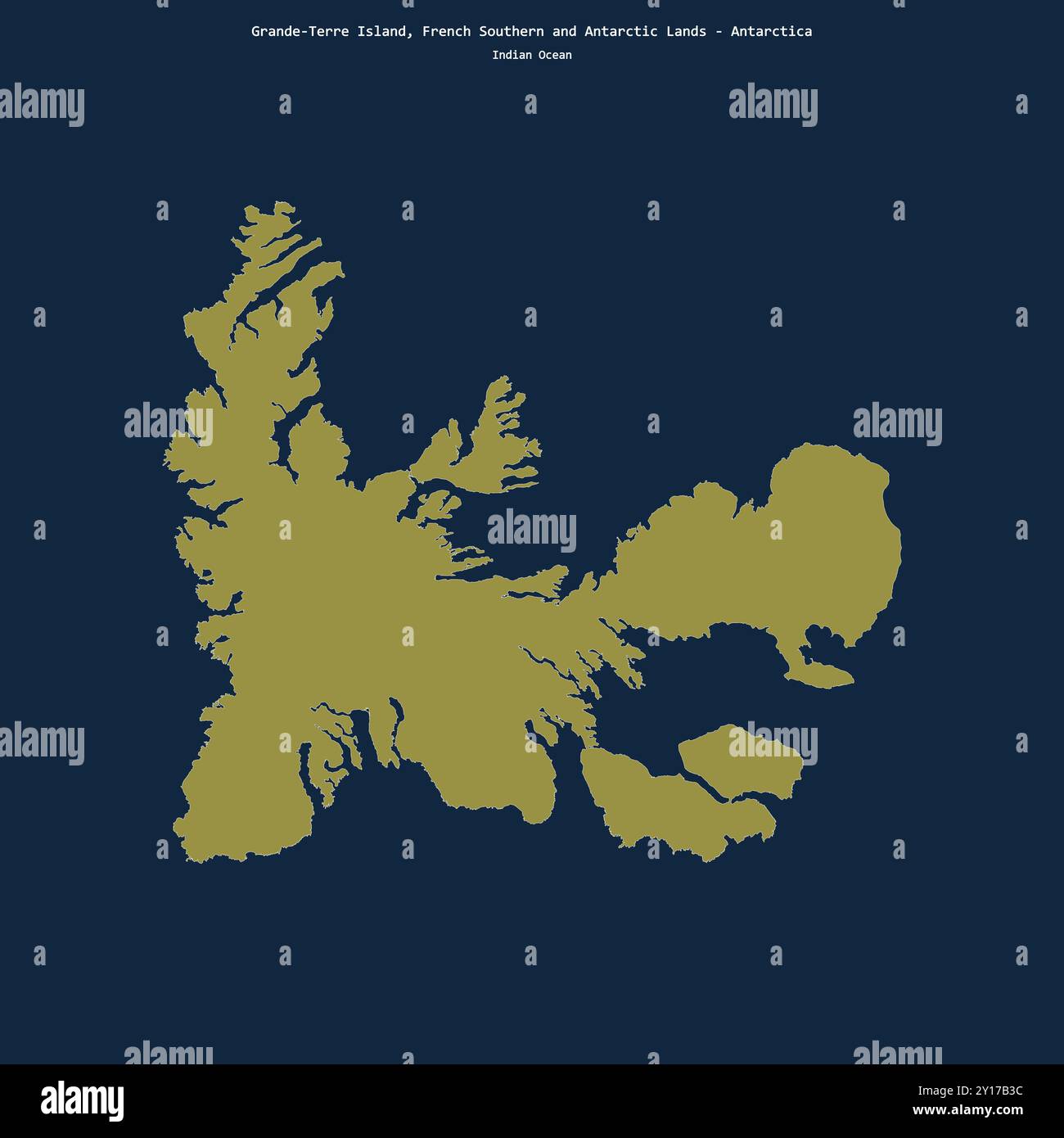 Shape of Grande-Terre Island in the Indian Ocean, belonging to French ...