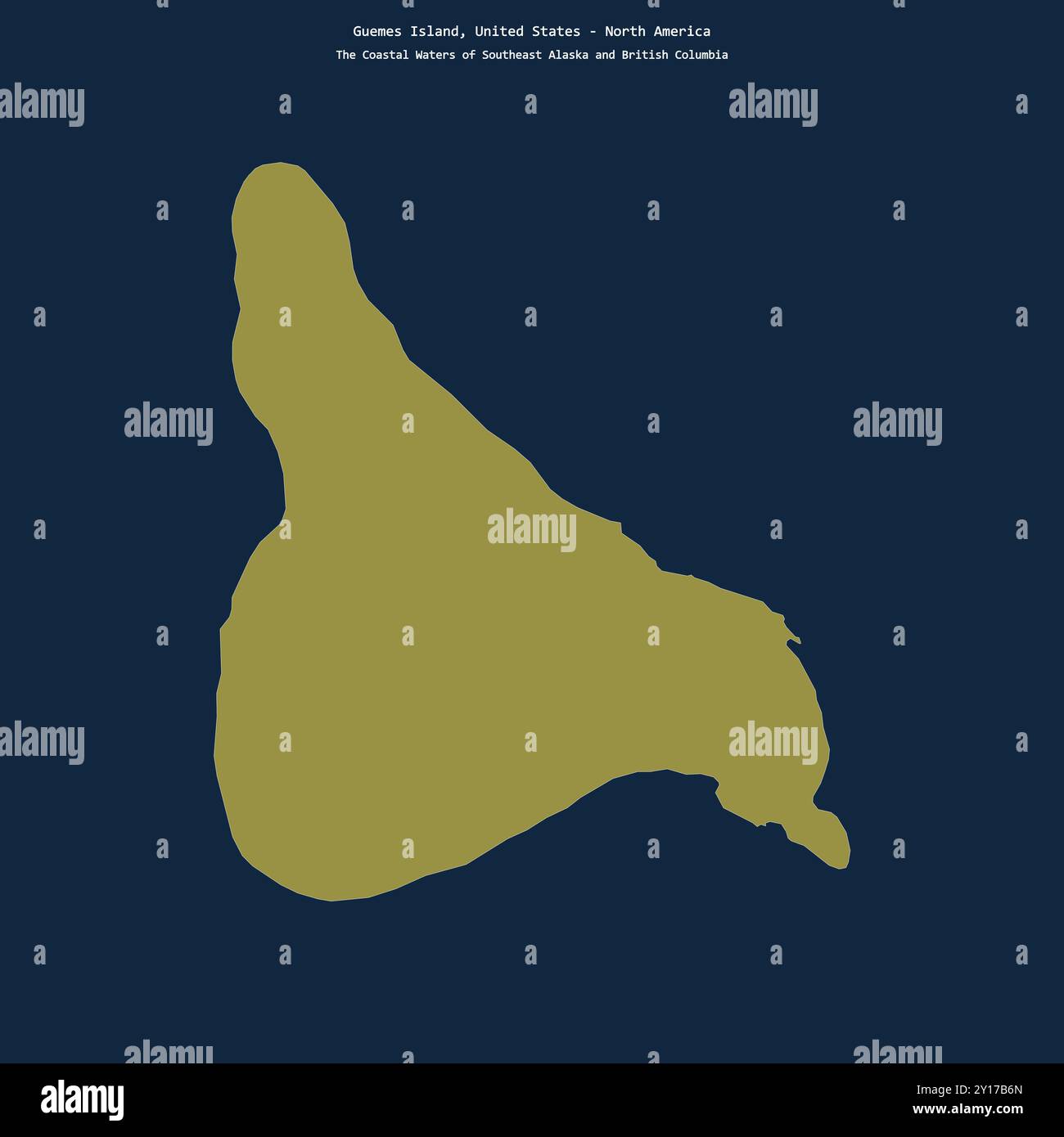 Shape of Guemes Island in the The Coastal Waters of Southeast Alaska ...