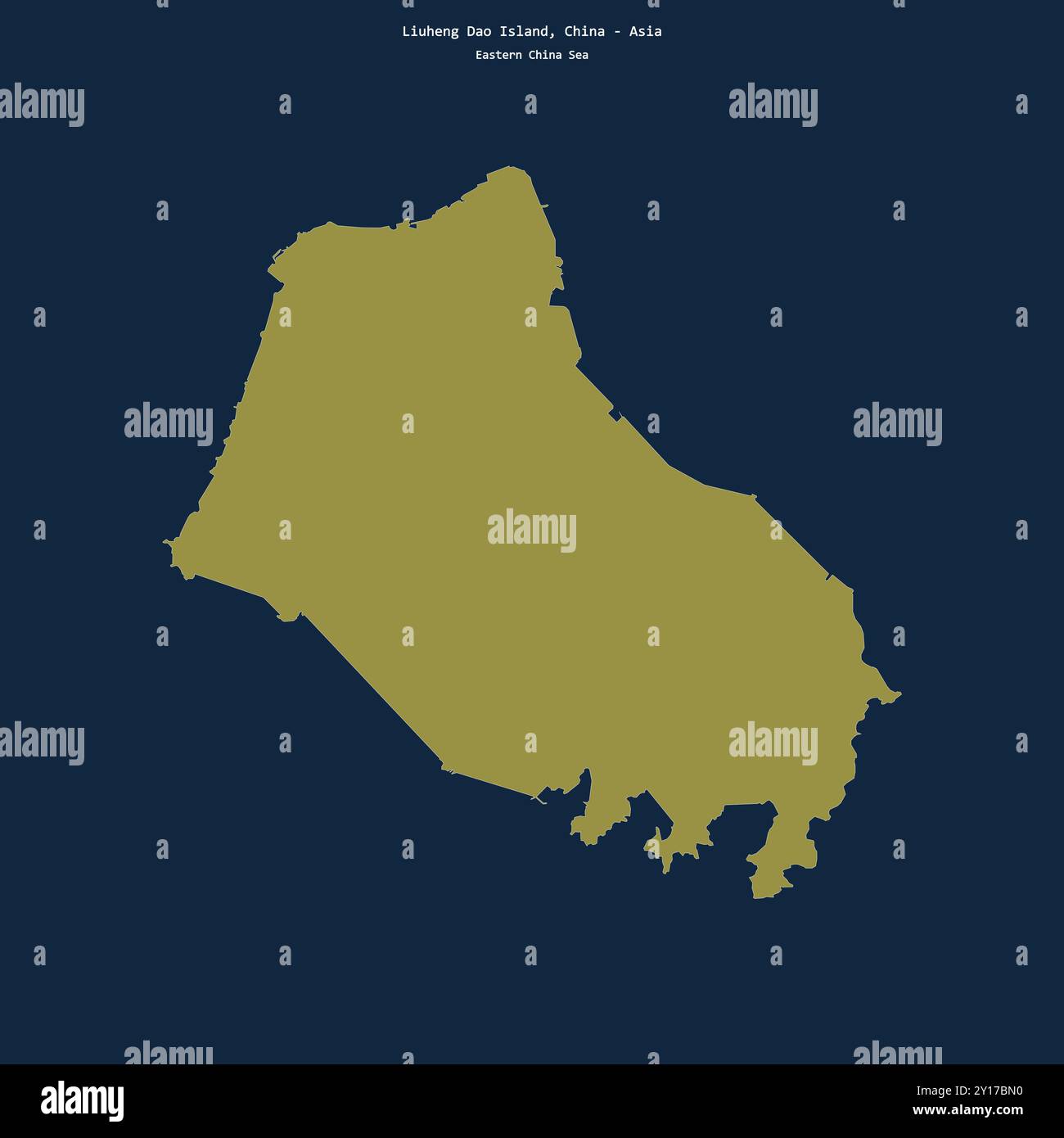 Shape of Liuheng Dao Island in the Eastern China Sea, belonging to ...