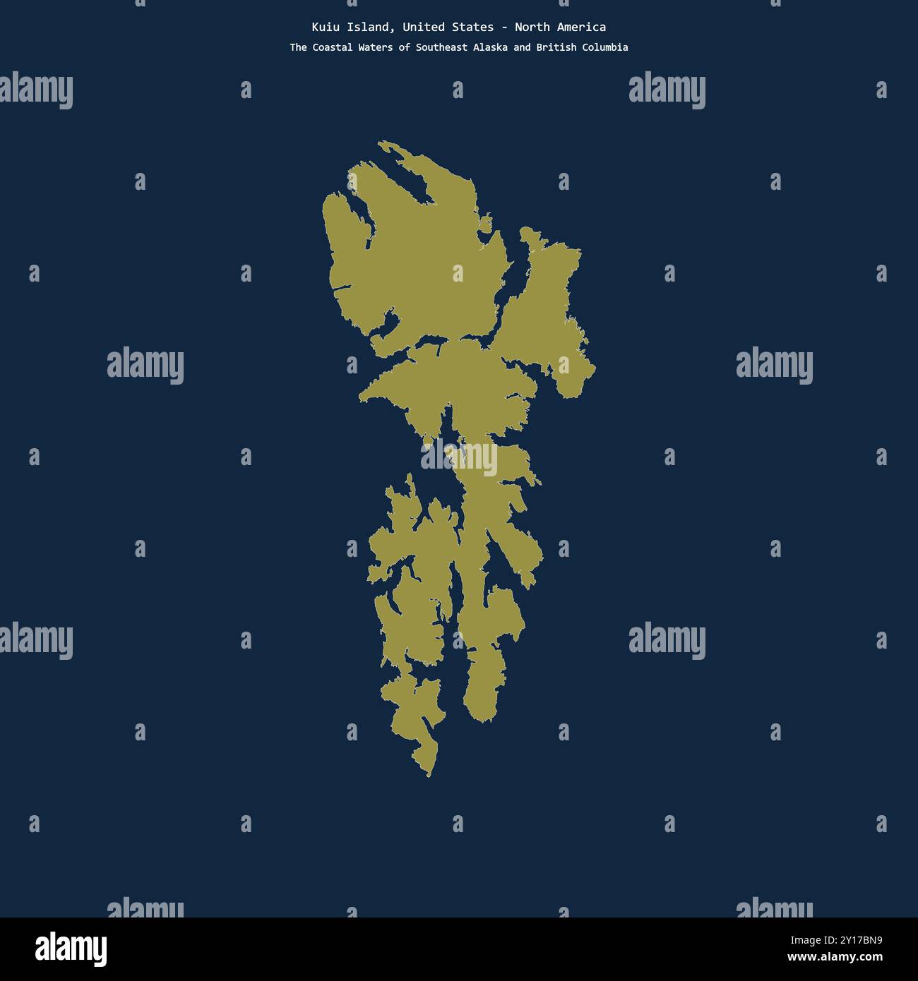 Shape of Kuiu Island in the The Coastal Waters of Southeast Alaska and ...