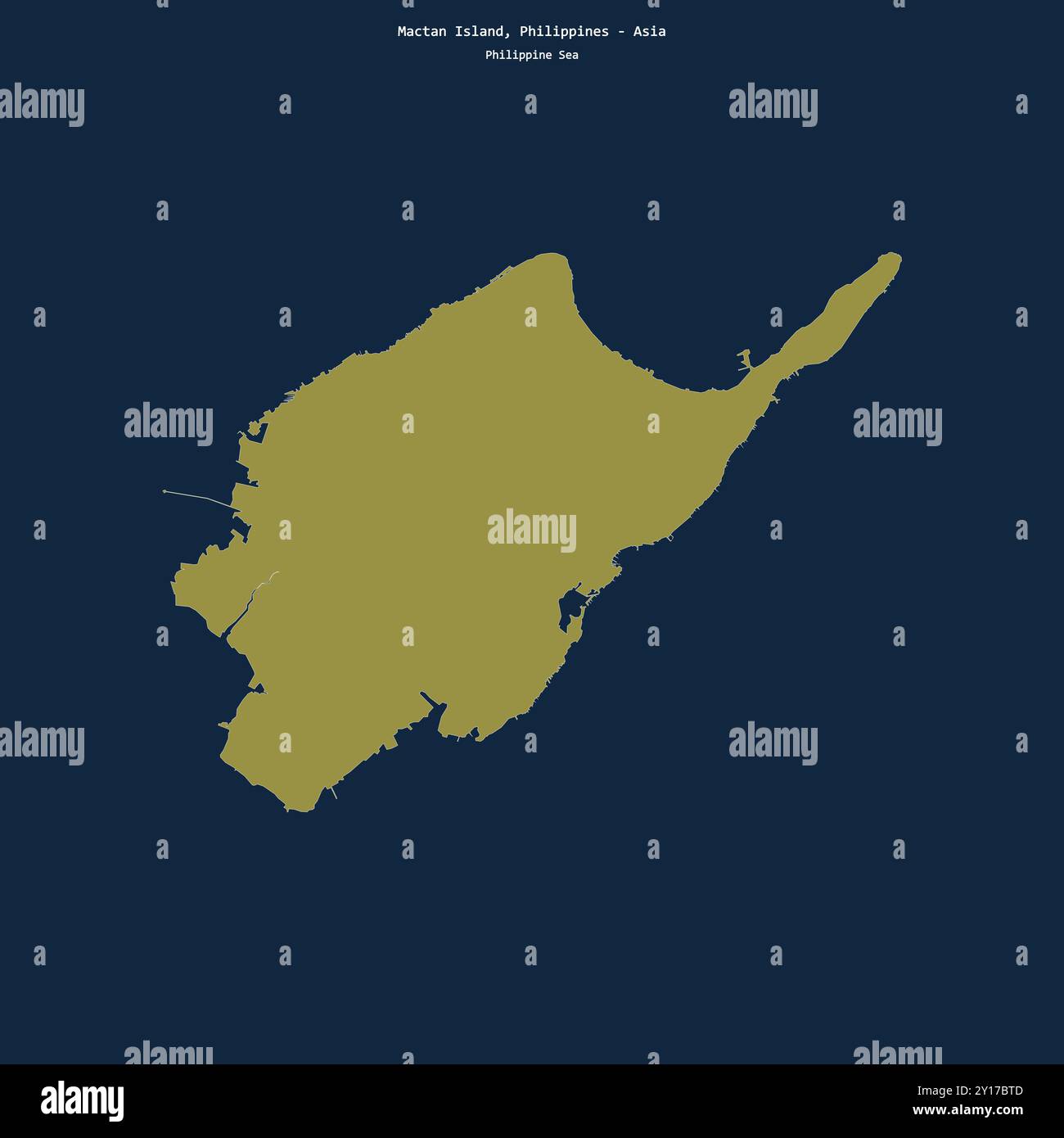 Mactan island map hi-res stock photography and images - Alamy