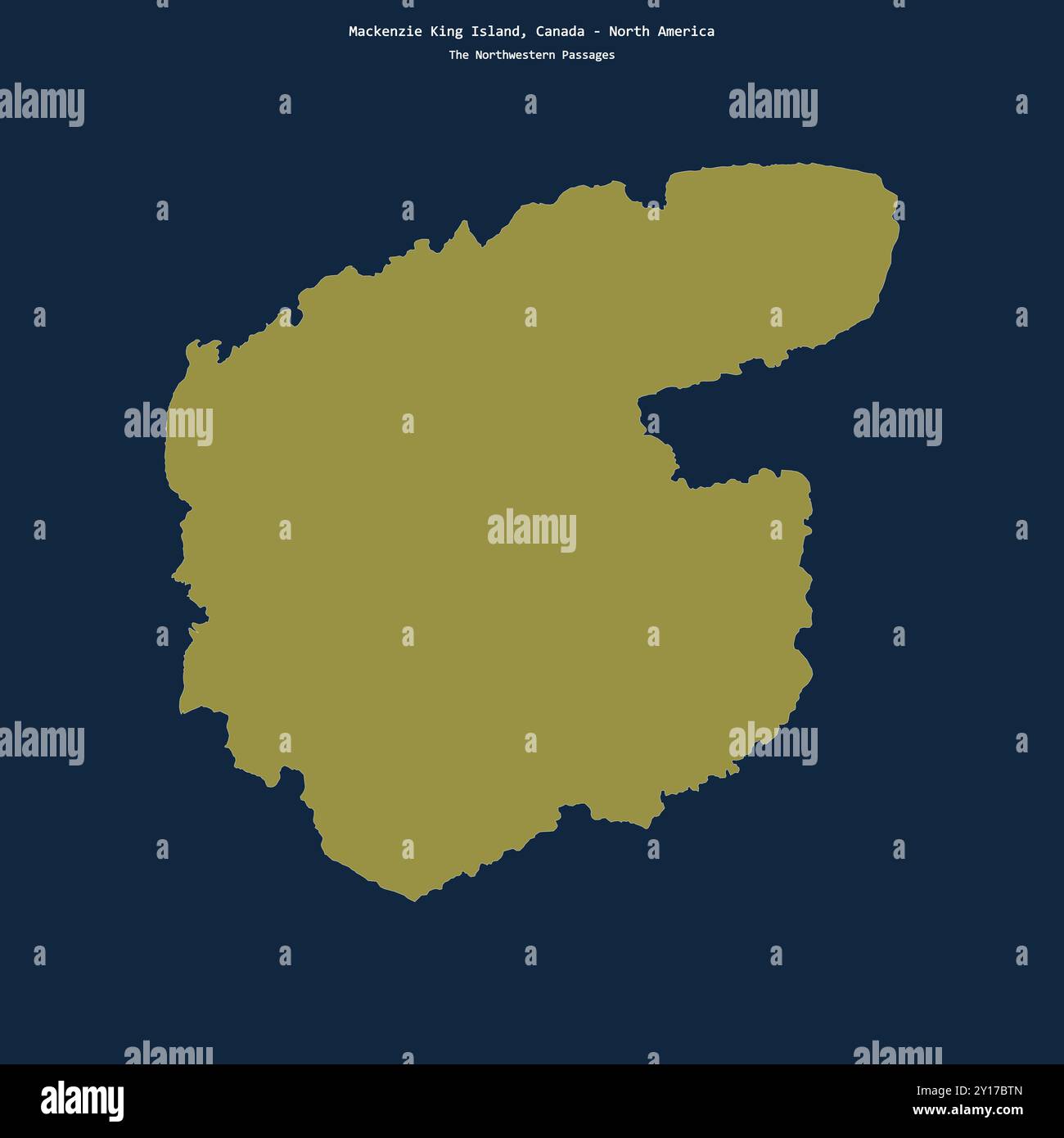 Shape of Mackenzie King Island in the The Northwestern Passages ...