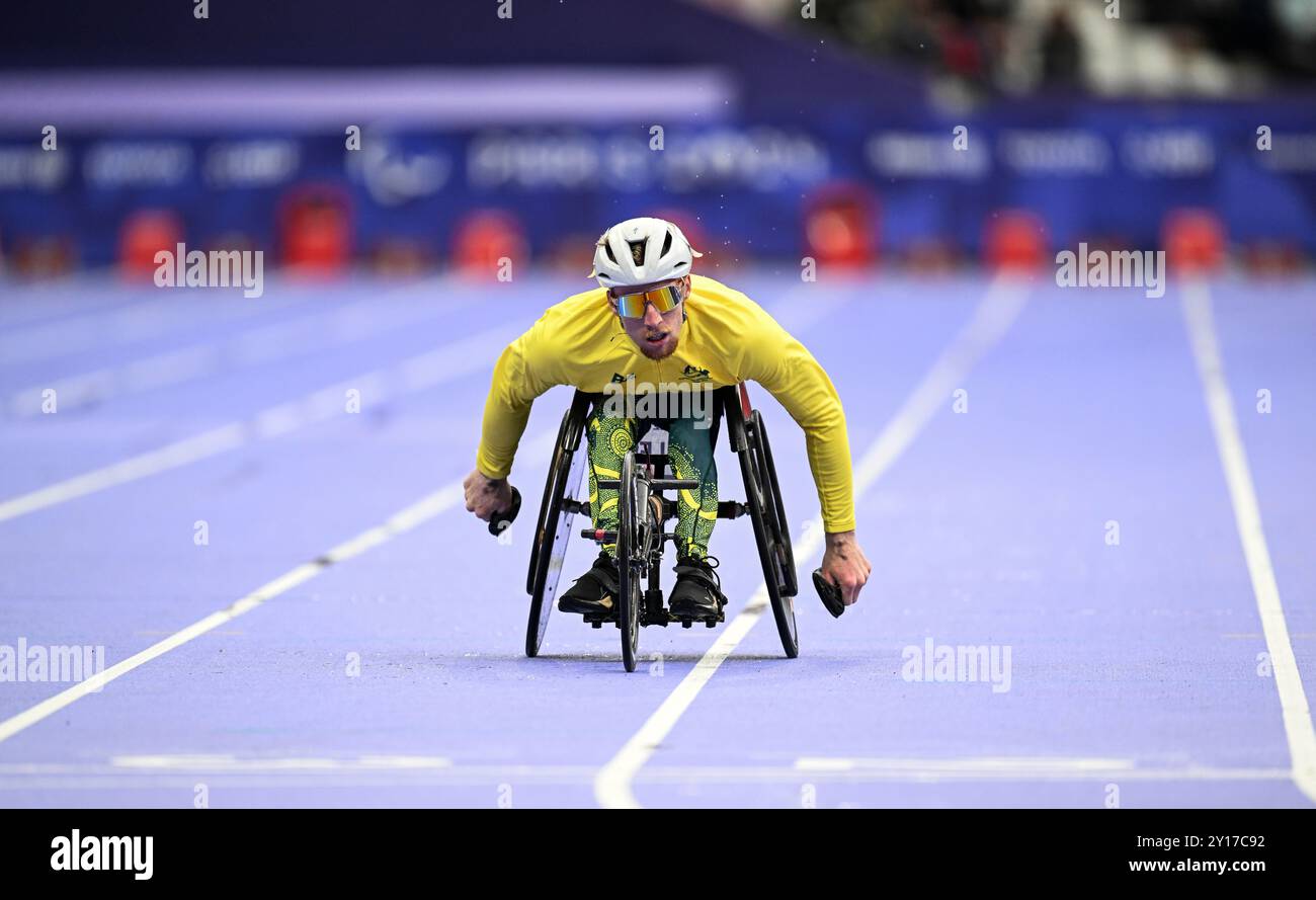 Luke Bailey of Australia competing in the men’s 800m - T54 round one at ...