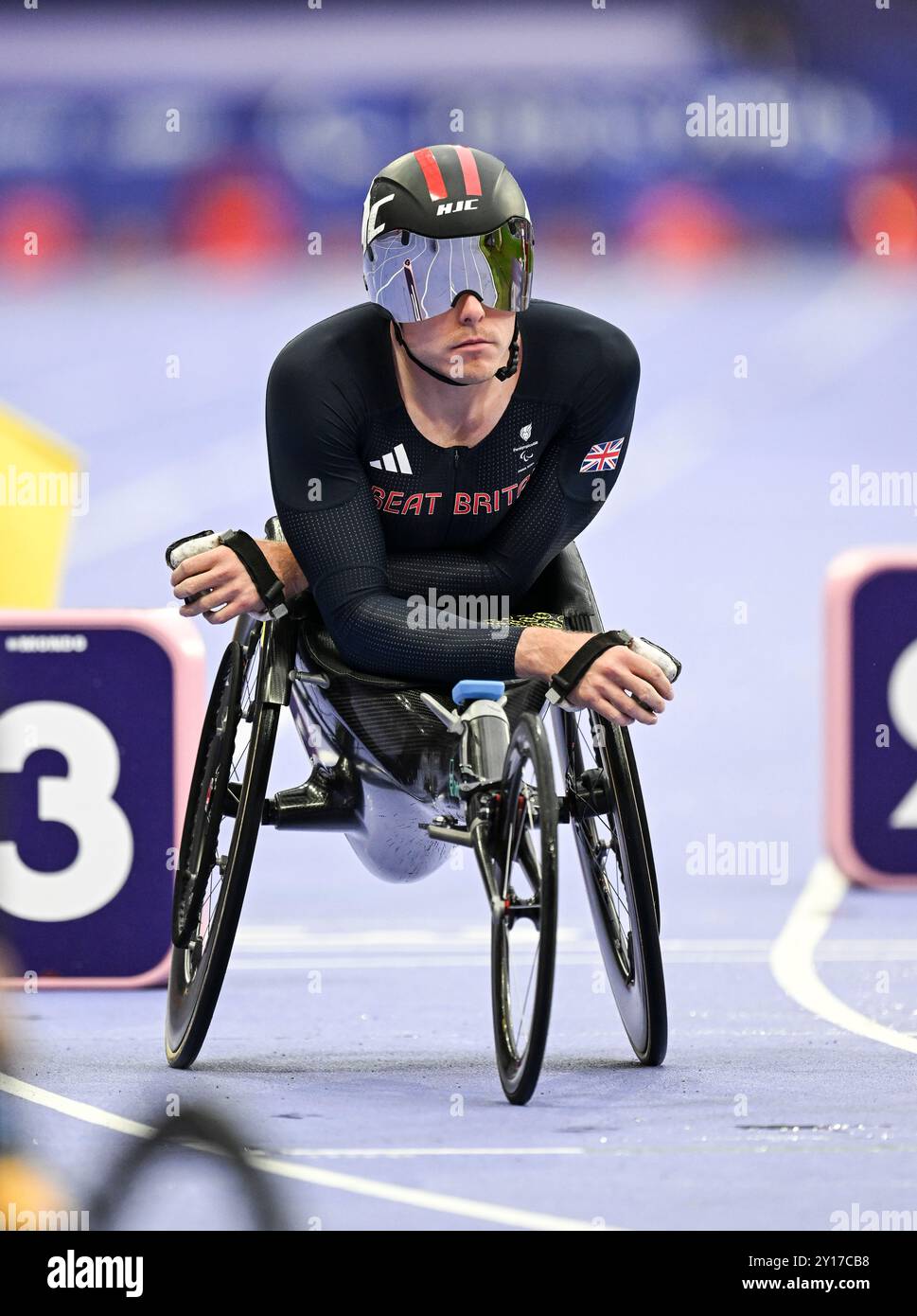 Nathan Maguire of Great Britain competing in the men’s 800m - T54 round ...