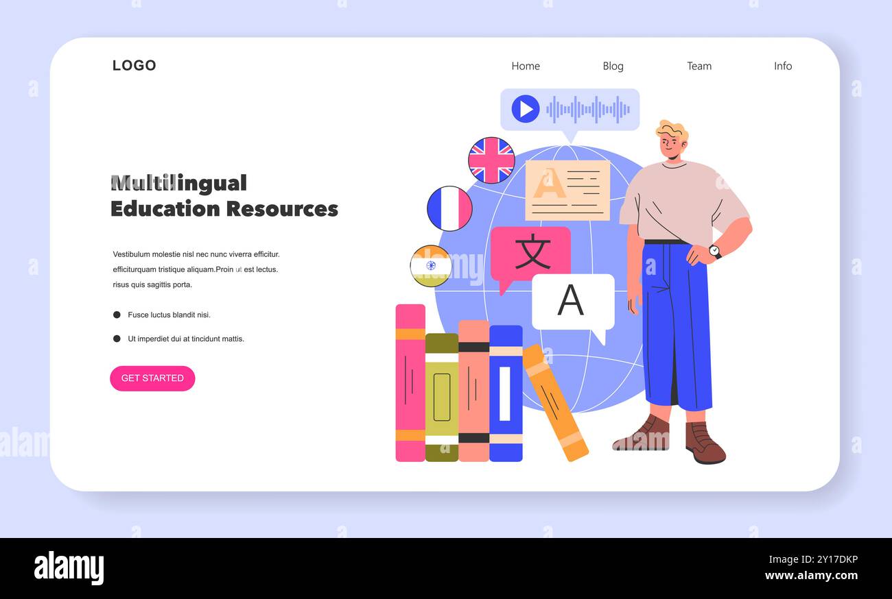 Educational Platform concept. A user-friendly website promoting ...