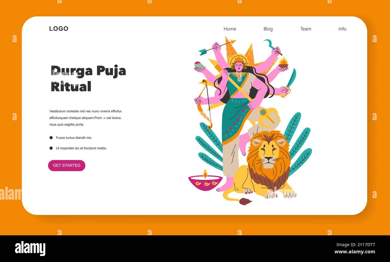 Durga puja theme Stock Vector Images - Alamy