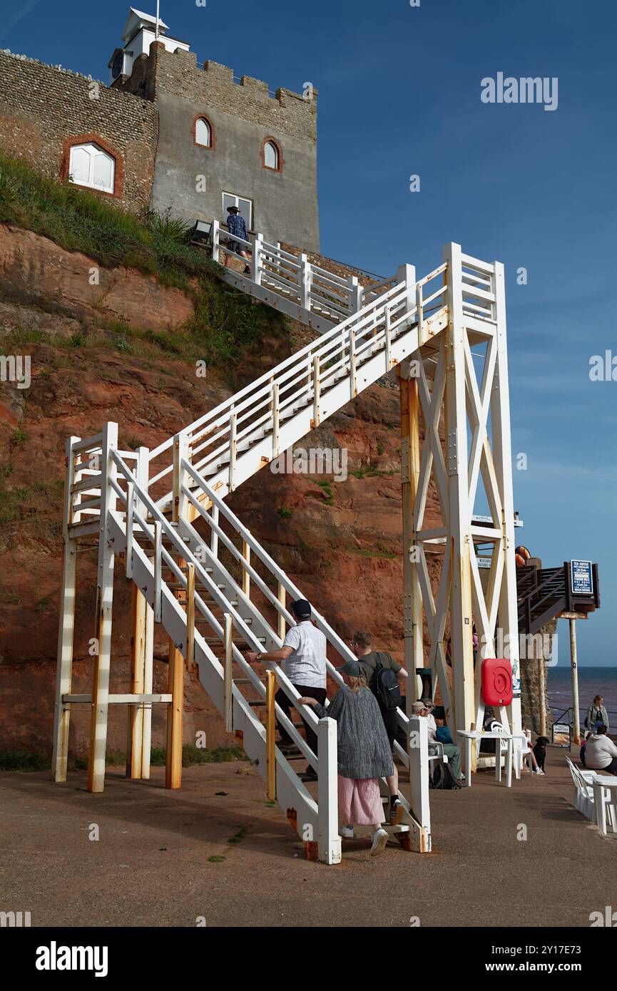 People Climbing A Series Of Steps Called Jacobs Ladder Leading To The ...