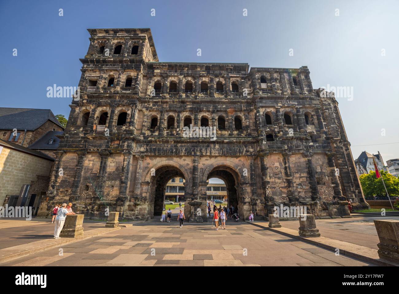 The Porta Nigra Roman Entrance Gate at Trier, Germany Stock Photo - Alamy