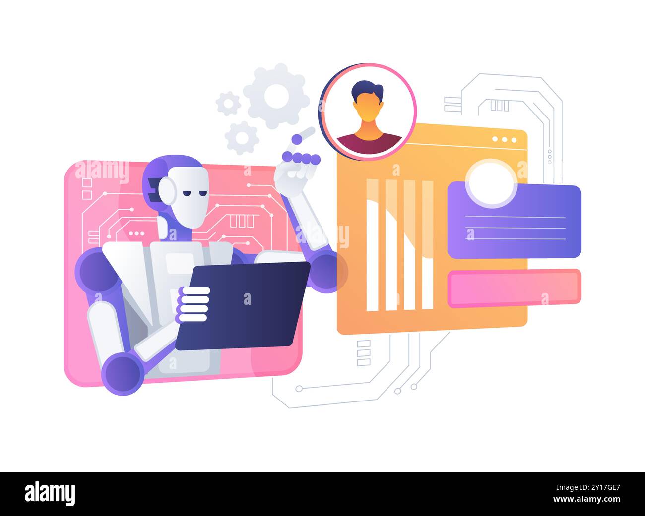 AI-Informed Customer Insights for Sales abstract concept vector ...
