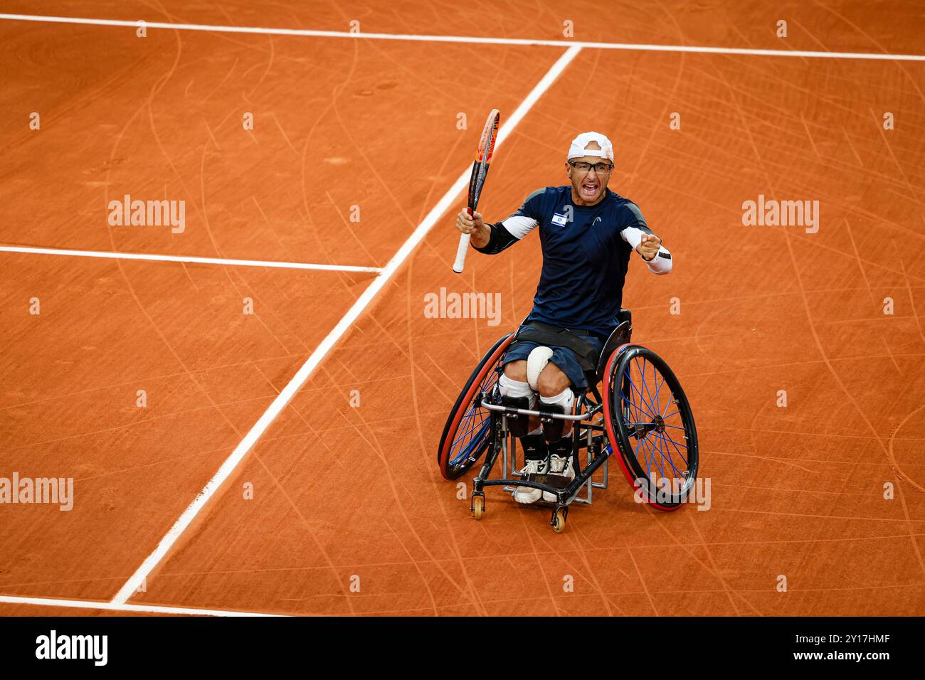 Paris, Sept. 5, 2024, Paralympics wheelchair tennis event. Guy Sasson ...