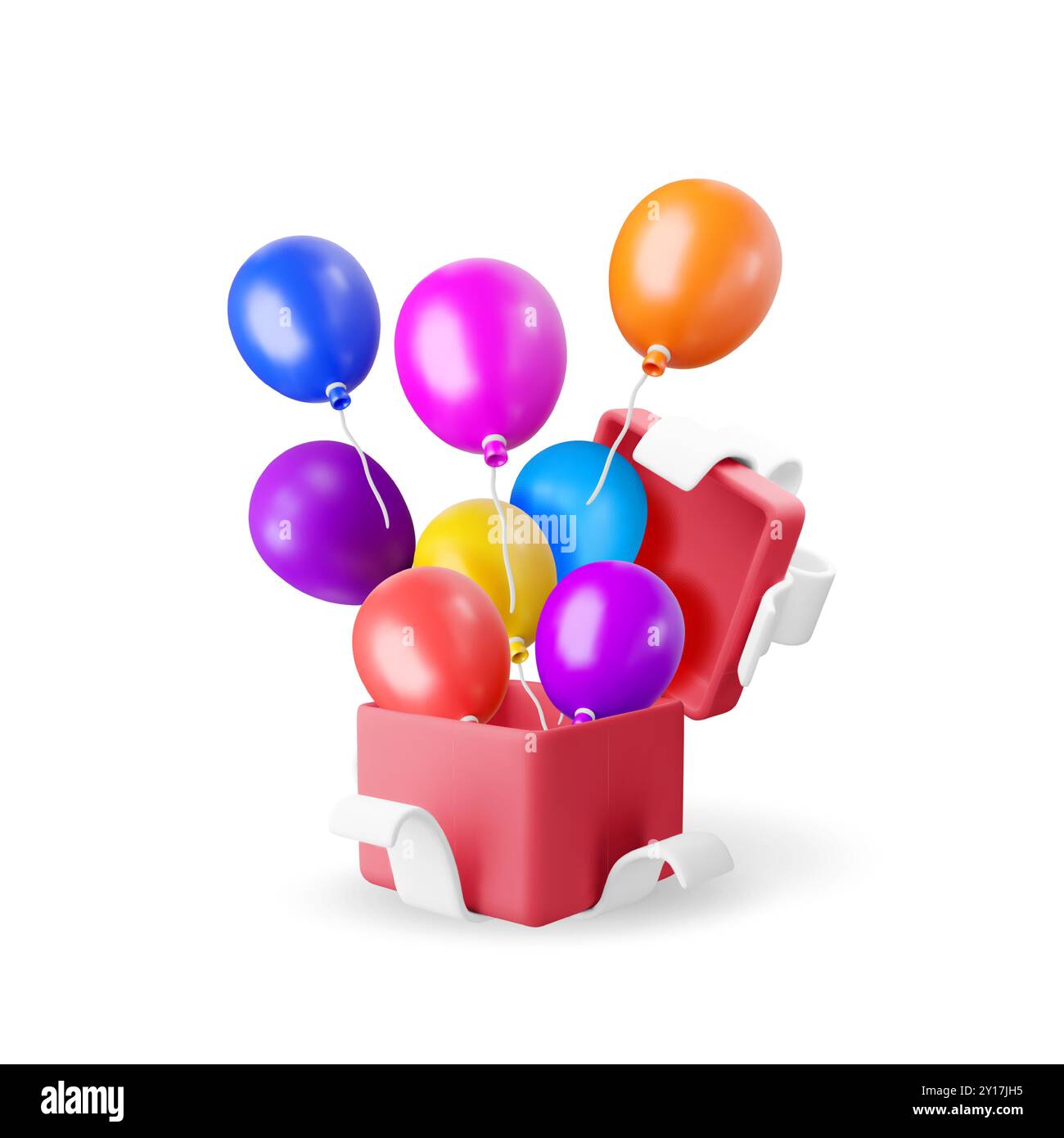 Gift box pink air Cut Out Stock Images & Pictures - Alamy