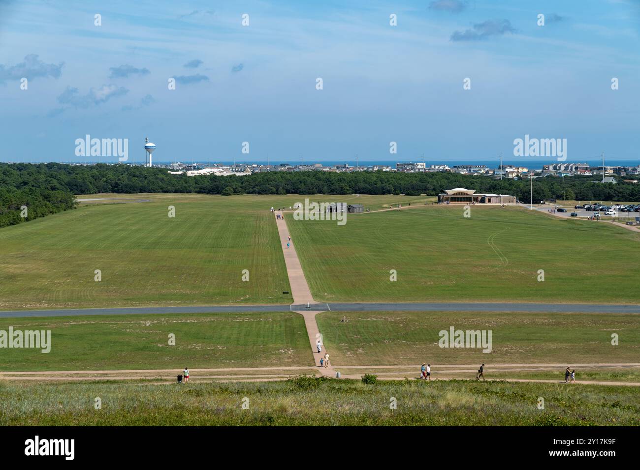 Kitty Hawk, North Carolina - September 1, 2024: First flight path taken ...