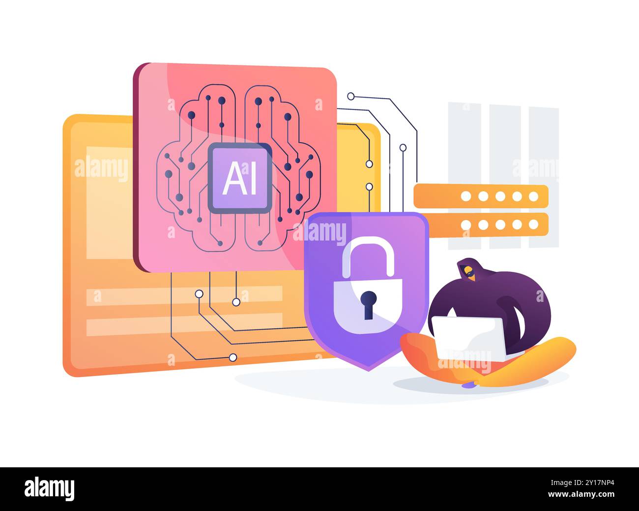 Ai Driven Fraud Prevention Abstract Concept Vector Illustration Stock Vector Image And Art Alamy