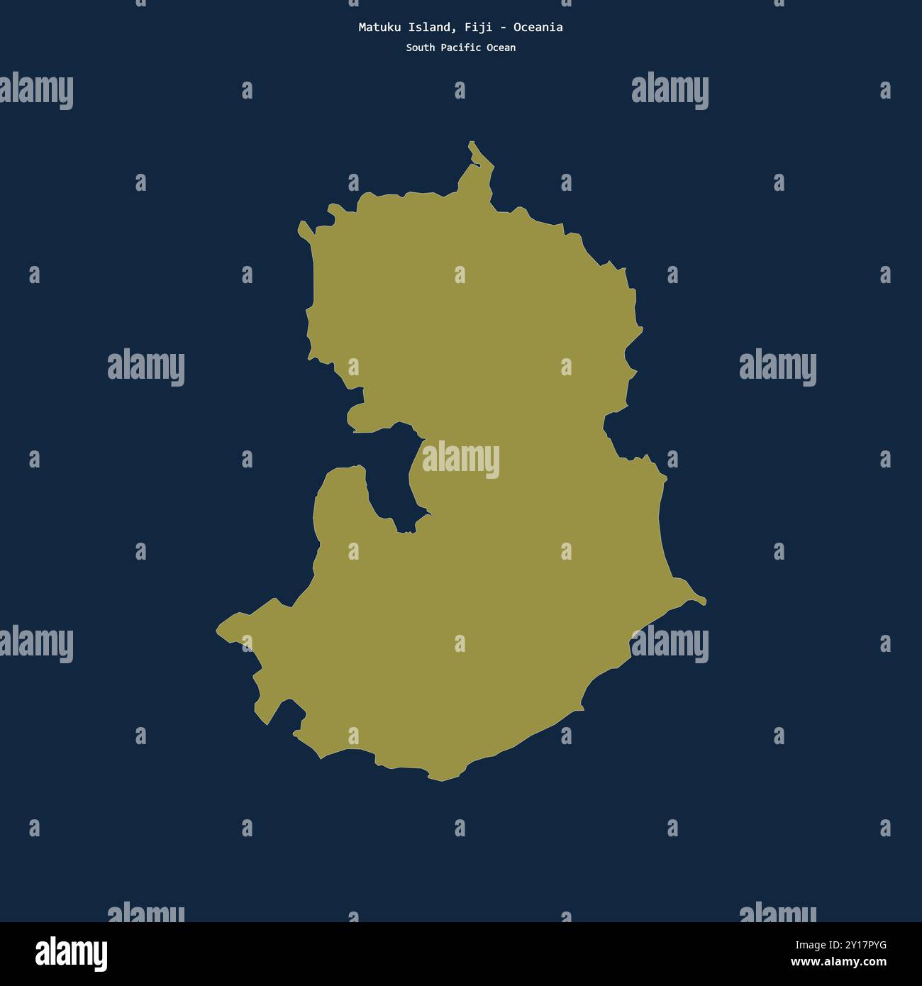 Shape of Matuku Island in the South Pacific Ocean, belonging to Fiji ...