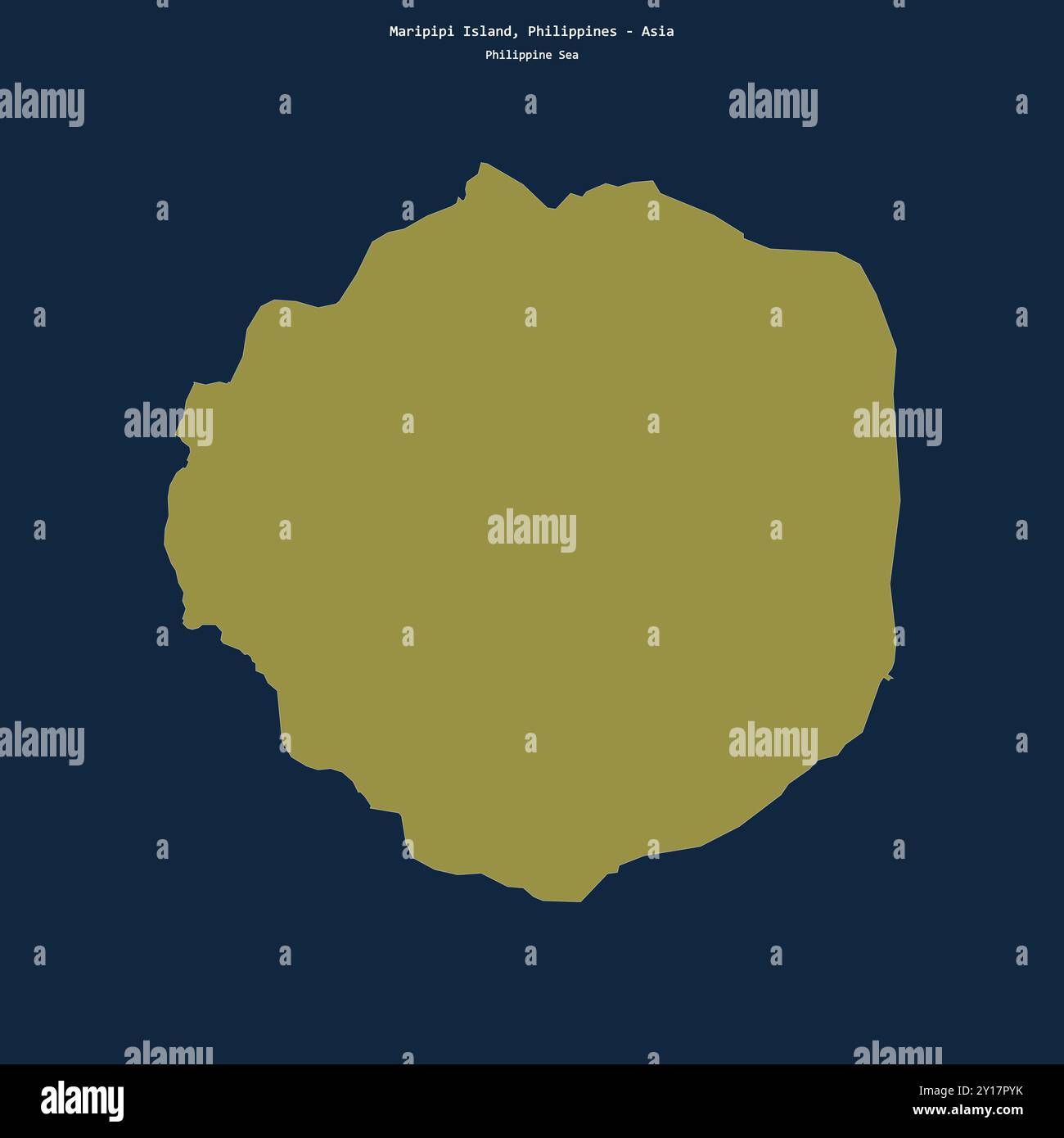 Shape of Maripipi Island in the Philippine Sea, belonging to ...