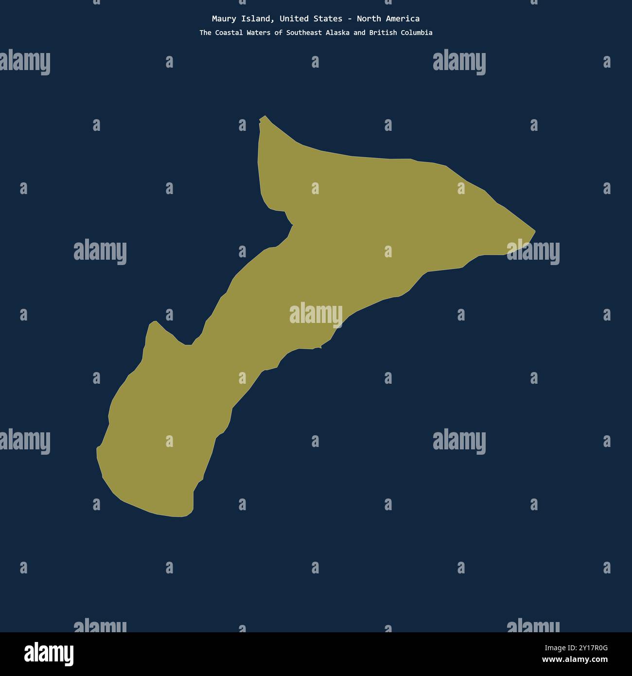 Shape of Maury Island in the The Coastal Waters of Southeast Alaska and ...