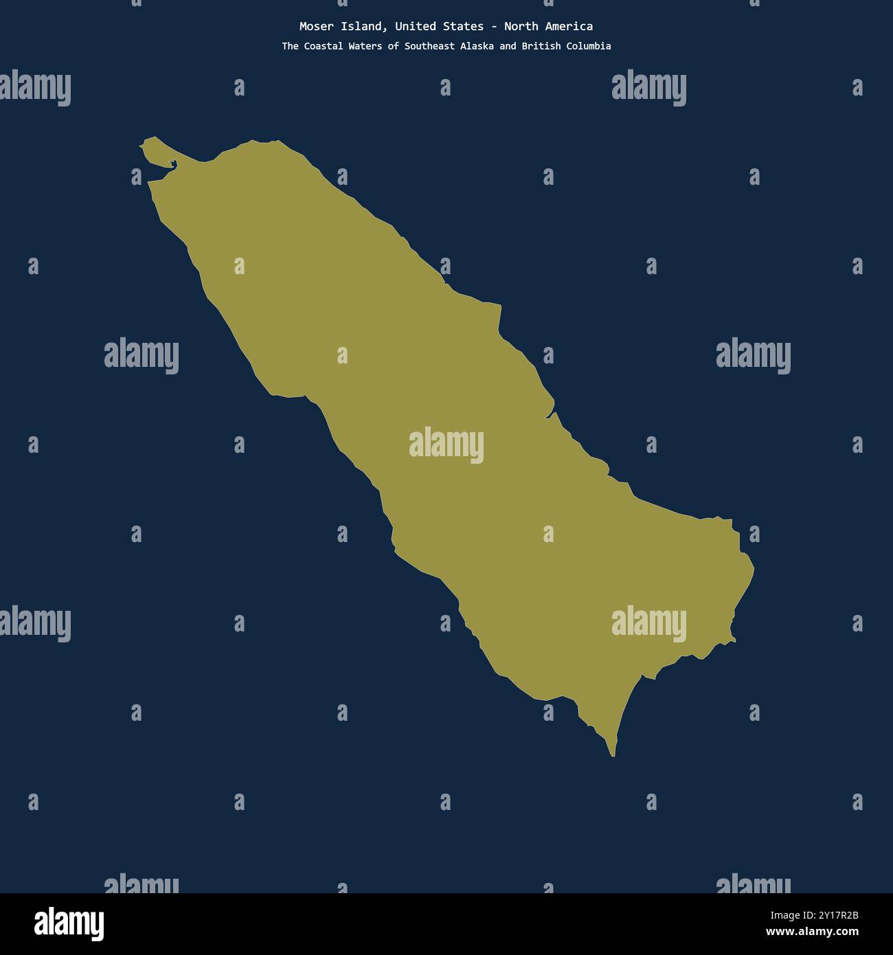 Shape of Moser Island in the The Coastal Waters of Southeast Alaska and ...