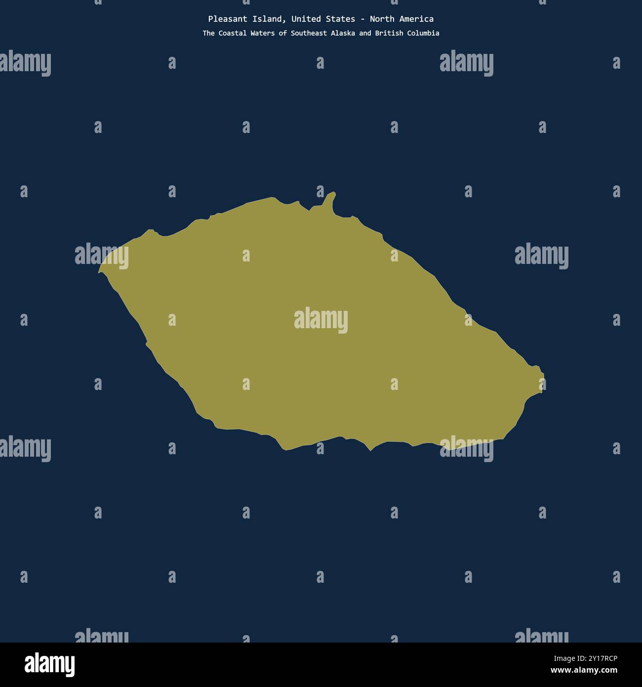 Shape of Pleasant Island in the The Coastal Waters of Southeast Alaska ...